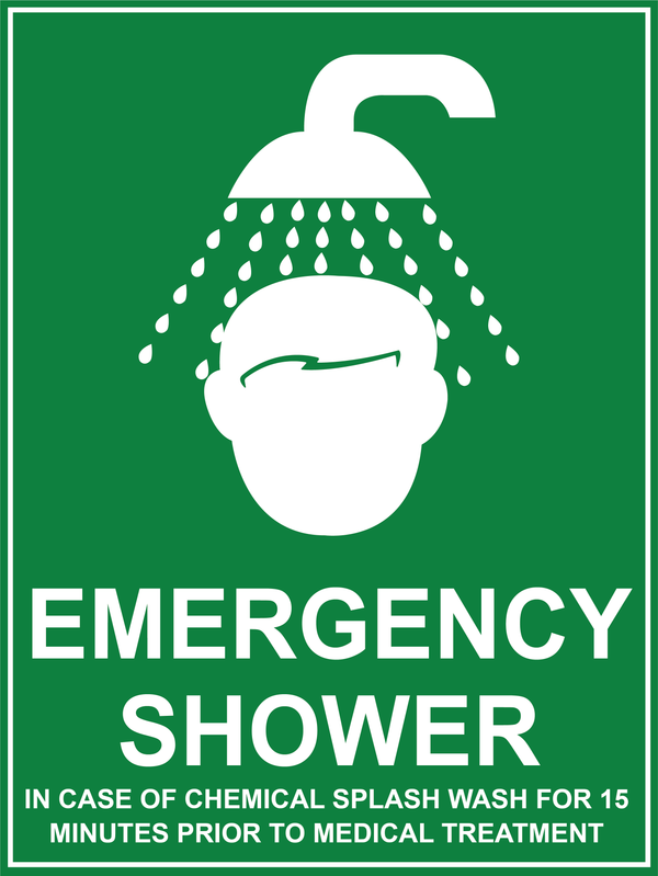Emergency Information - Emergency Shower – Farm Safety Signs