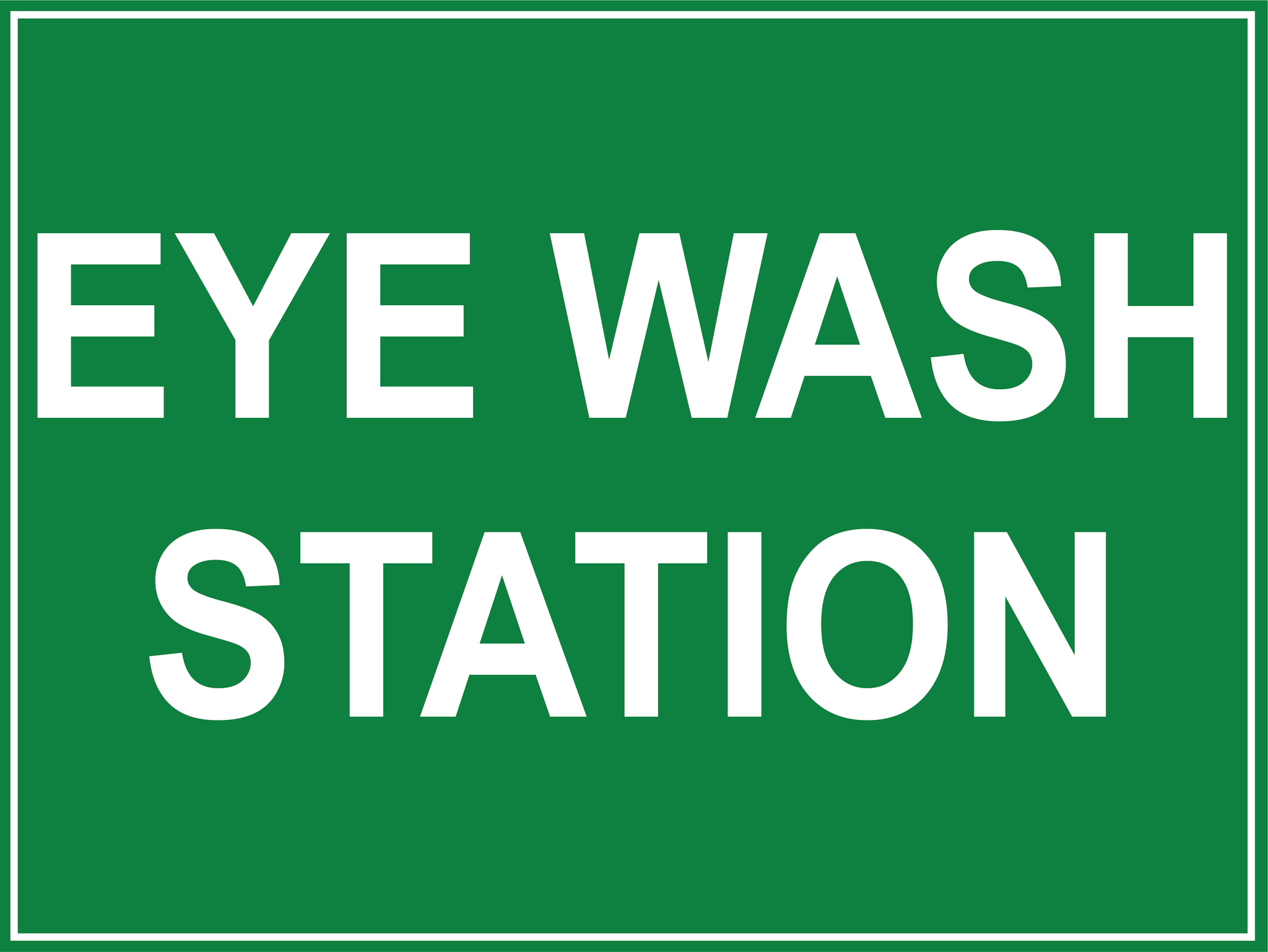 Emergency Information - Eye Wash Station – Farm Safety Signs