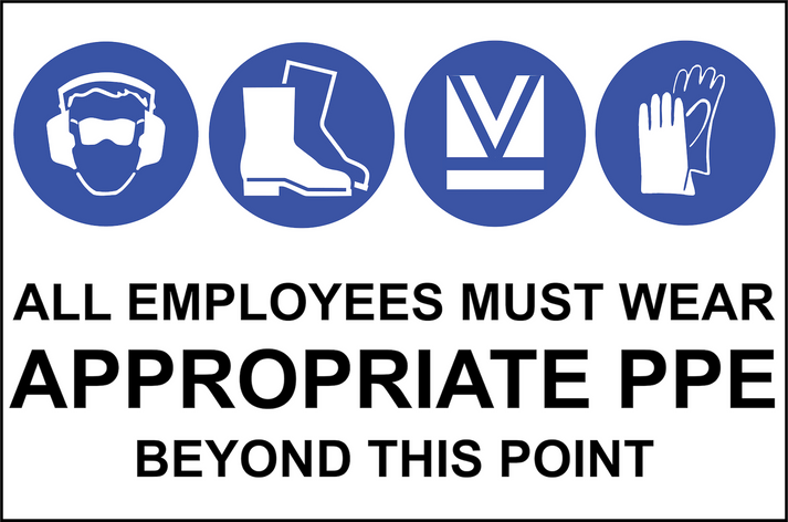 Mandatory - PPE Must Be Worn Beyond This Point – Farm Safety Signs