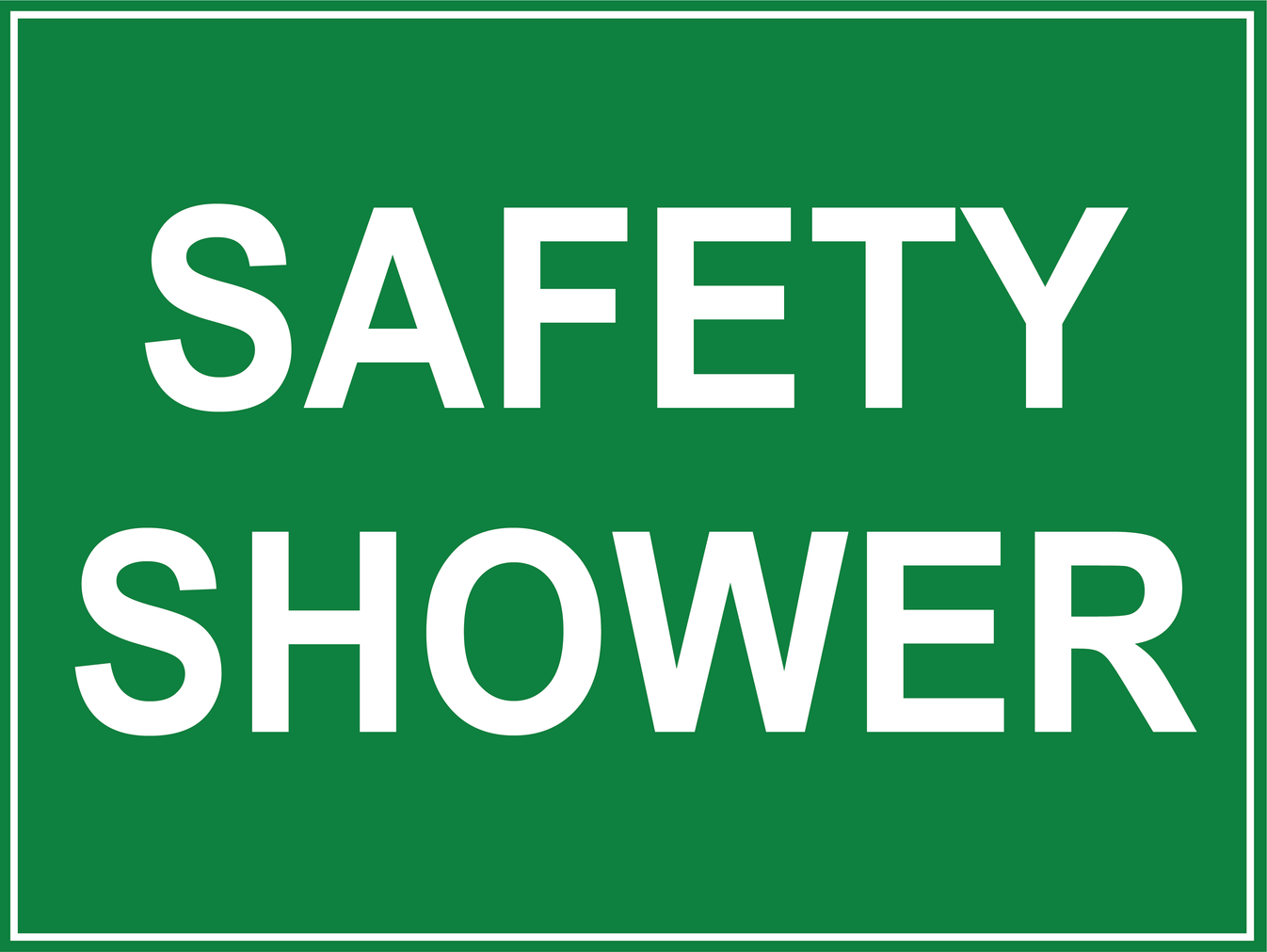 Emergency Information - Safety Shower – Farm Safety Signs